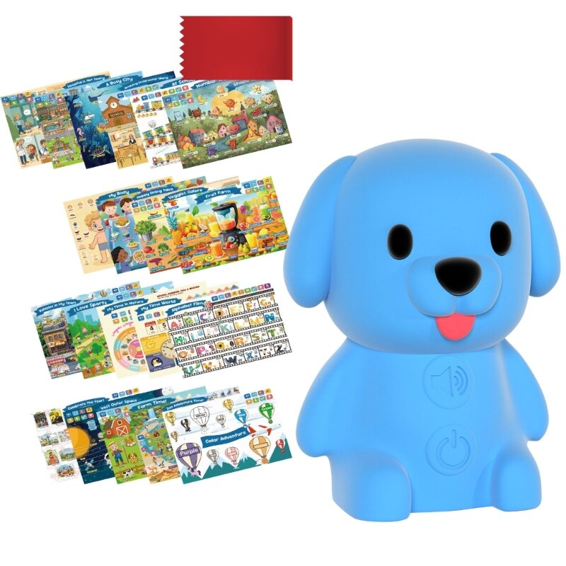 Интерактивный Обучающий Набор Говорящих Ручек С 20 Большими Плакатами, Обучающими Алфавитам, 123 Животным Форм И Цветов Для Обучения Малышей