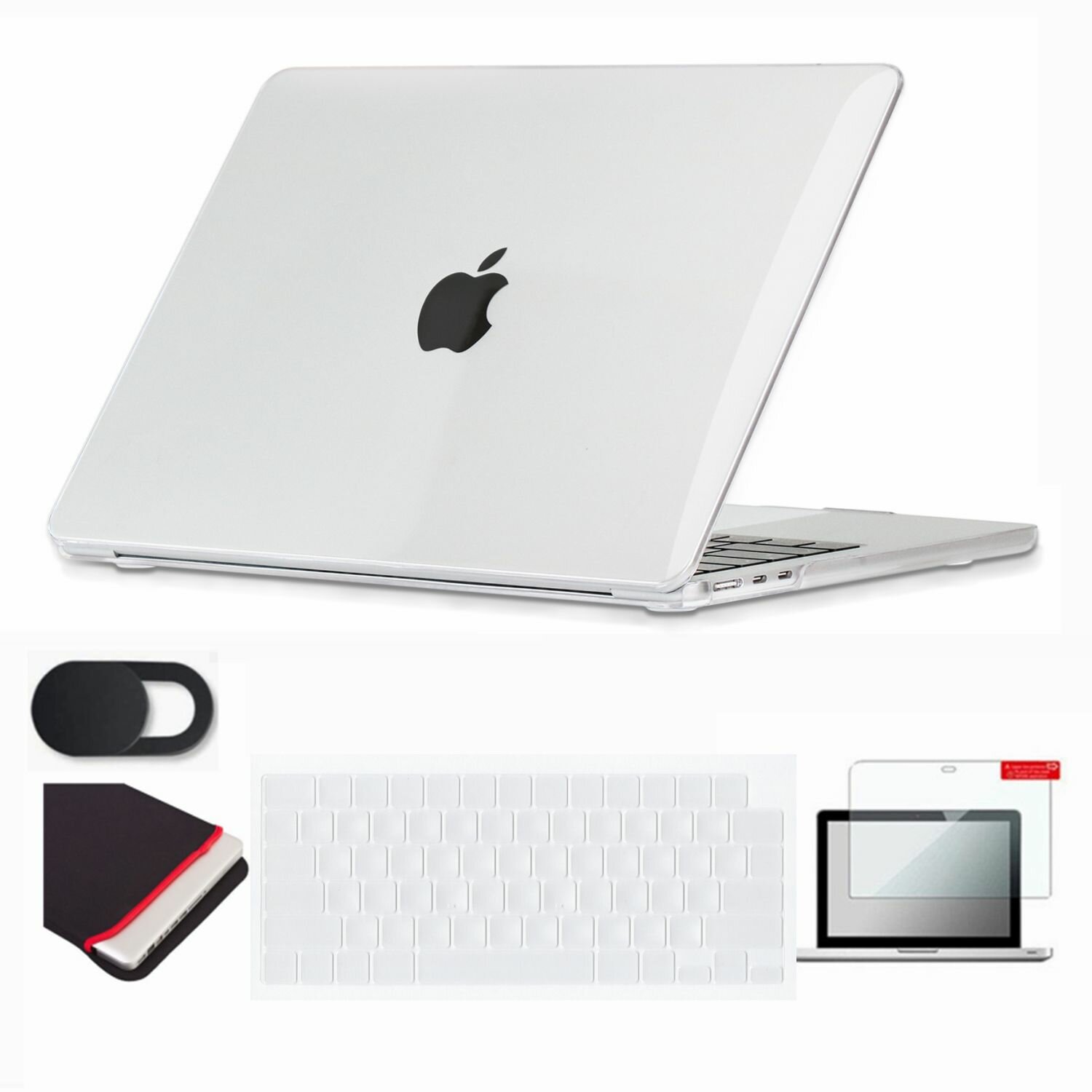 Se7enline MacBook Pro 14-дюймовый корпус M5 M4 M3 M2 M1 2021 2022 2023 2024 2025 Жесткий чехол и клавиатура, чехол-накладка, Защитная пленка для экрана и крышка веб-камеры, Сумка для компьютера