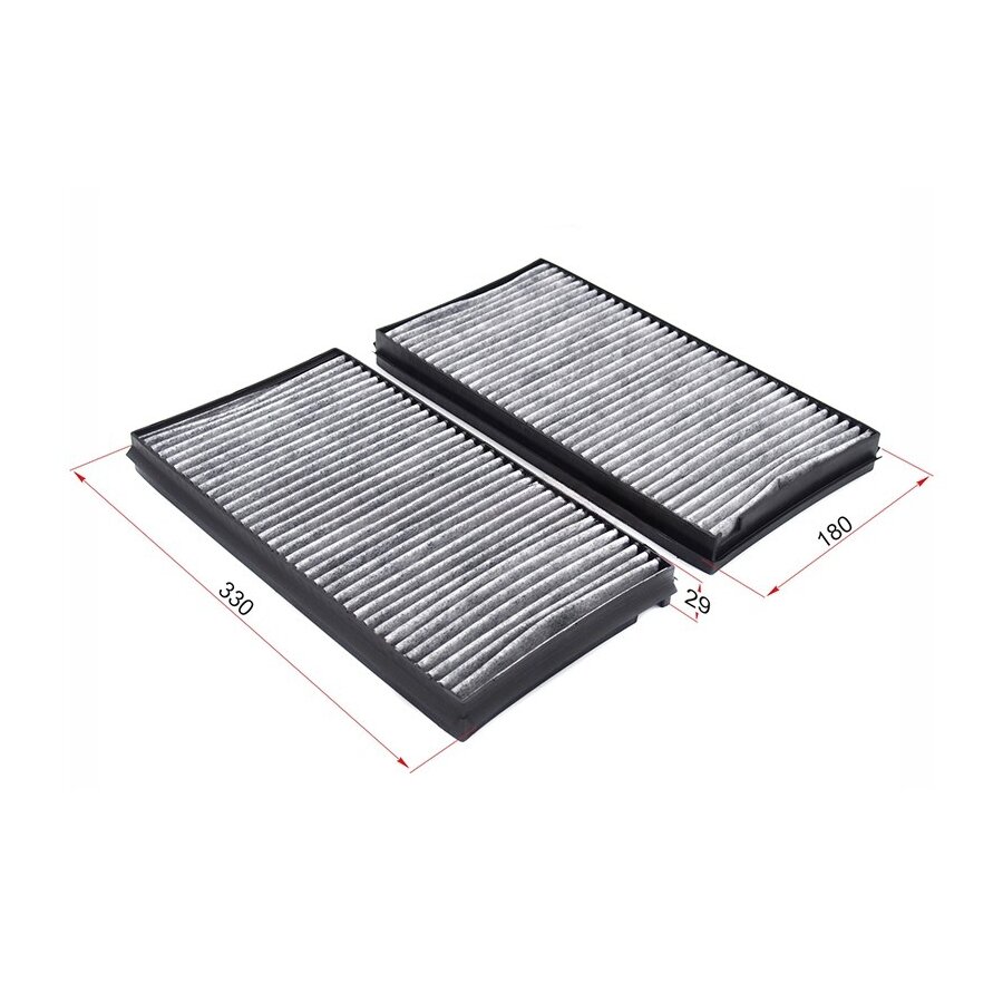 Фильтр салона BMW 5-SERIES E60 E61 03-09 6-SERIES E63 E64 04-11 угольный комплект, SAT ST-64319171858