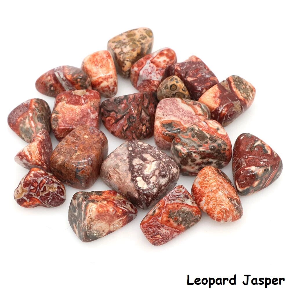 Натуральные камни для декора Бордовый, 1PC, Leopard Jasper
