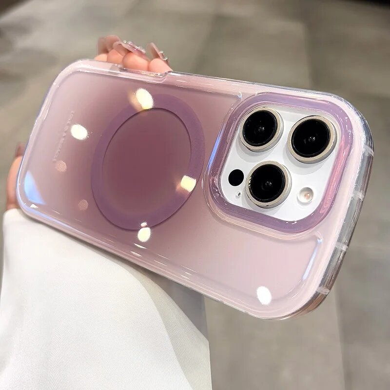 Чехол с градиентным ремешком на запястье для iPhone 17, 16, 15, 14 Pro Max 12, Айфон 15, PurpleCX