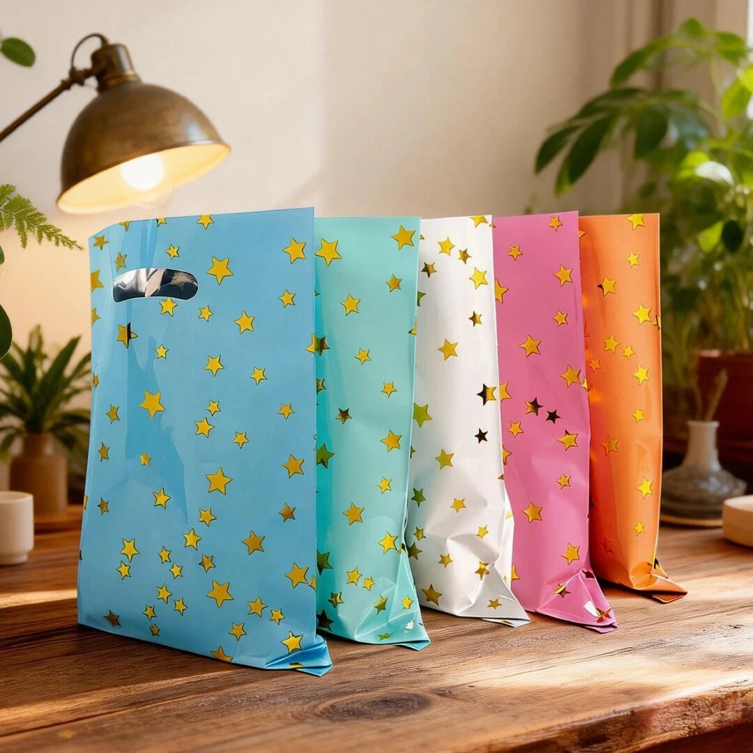 50 пакетов для подарков на вечеринку, подарочные пакеты для дня рождения, оптом для детского праздника, свадьбы, Дня благодар.