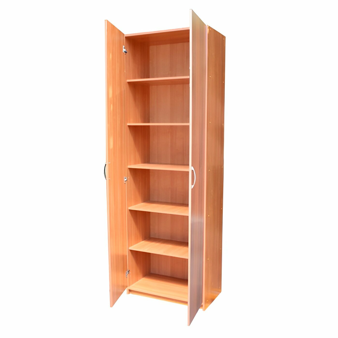 Шкаф с полками Уют двухдверный распашной 80х45х240 см Вишня Оксфорд