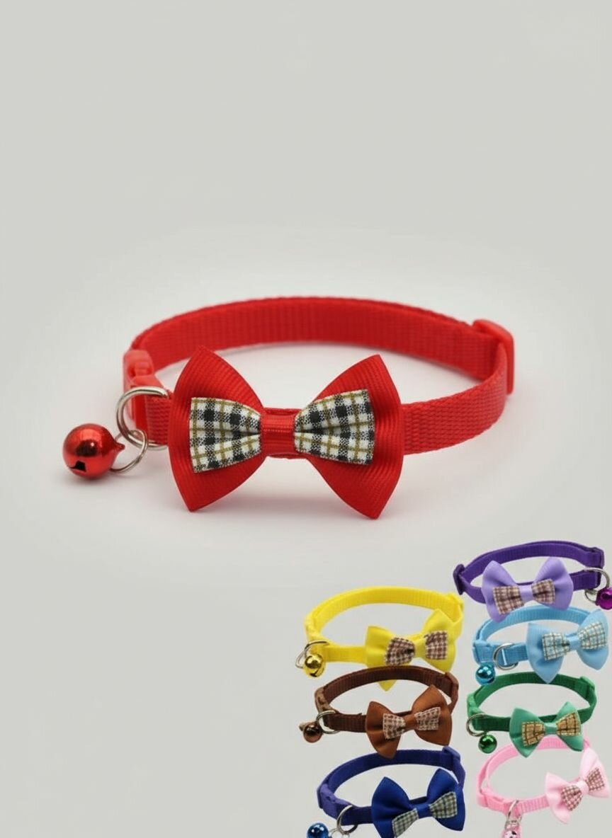 Ошейник для кошек и маленьких собак красный