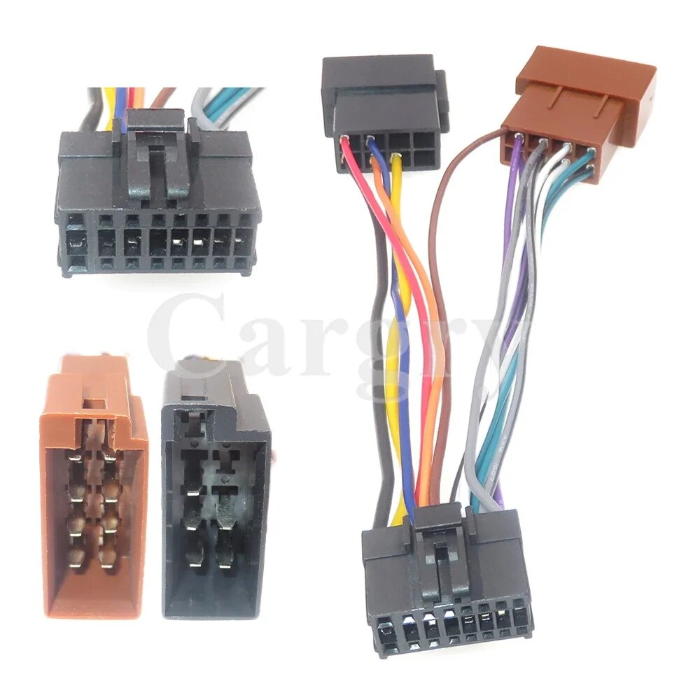 Комплект из 1 шт. 16-контактного кабеля ISO для подключения автомагнитолы (962191-1, 106455-4, 106455-3) — универсальный аксессуар для Pioneer