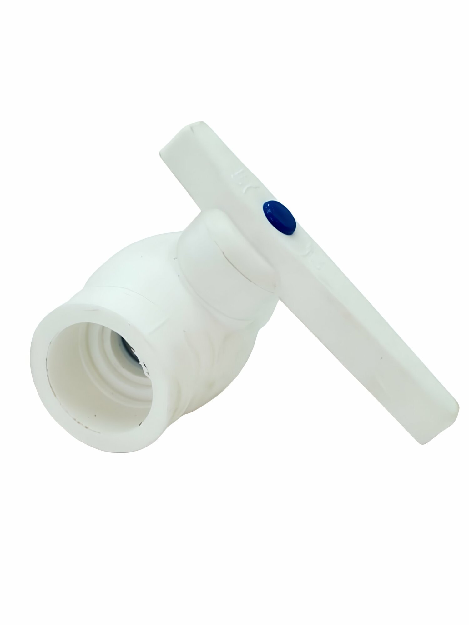 Шаровый кран полипропиленовый MeerPlast d32 мм, рычаг, белый, Китай