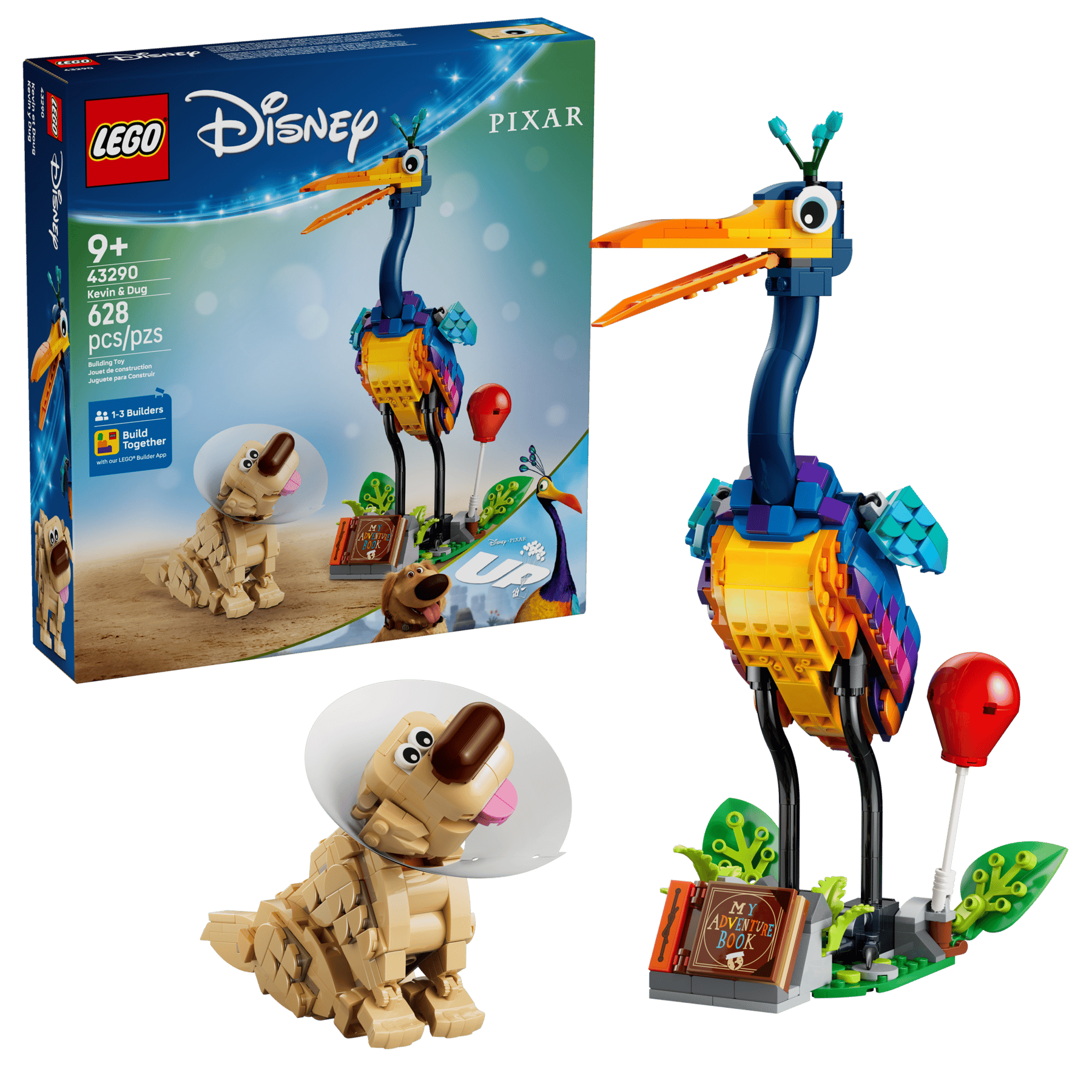 Конструктор LEGO Disney 43290 Вверх: Кевин и Даг, разноцветный, 628 дет.