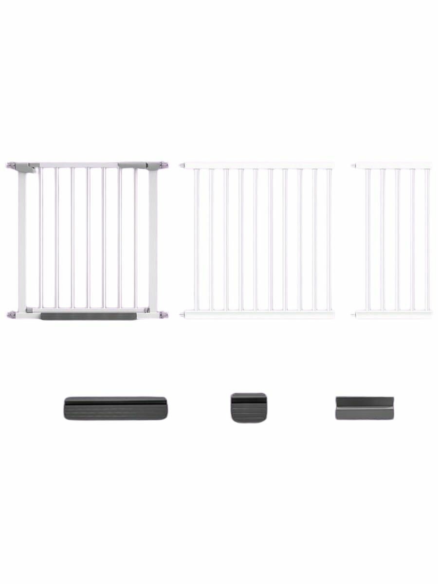 Защитный барьер калитка детский для проемов и лестниц, ворота безопасности белые CINLANKIDS