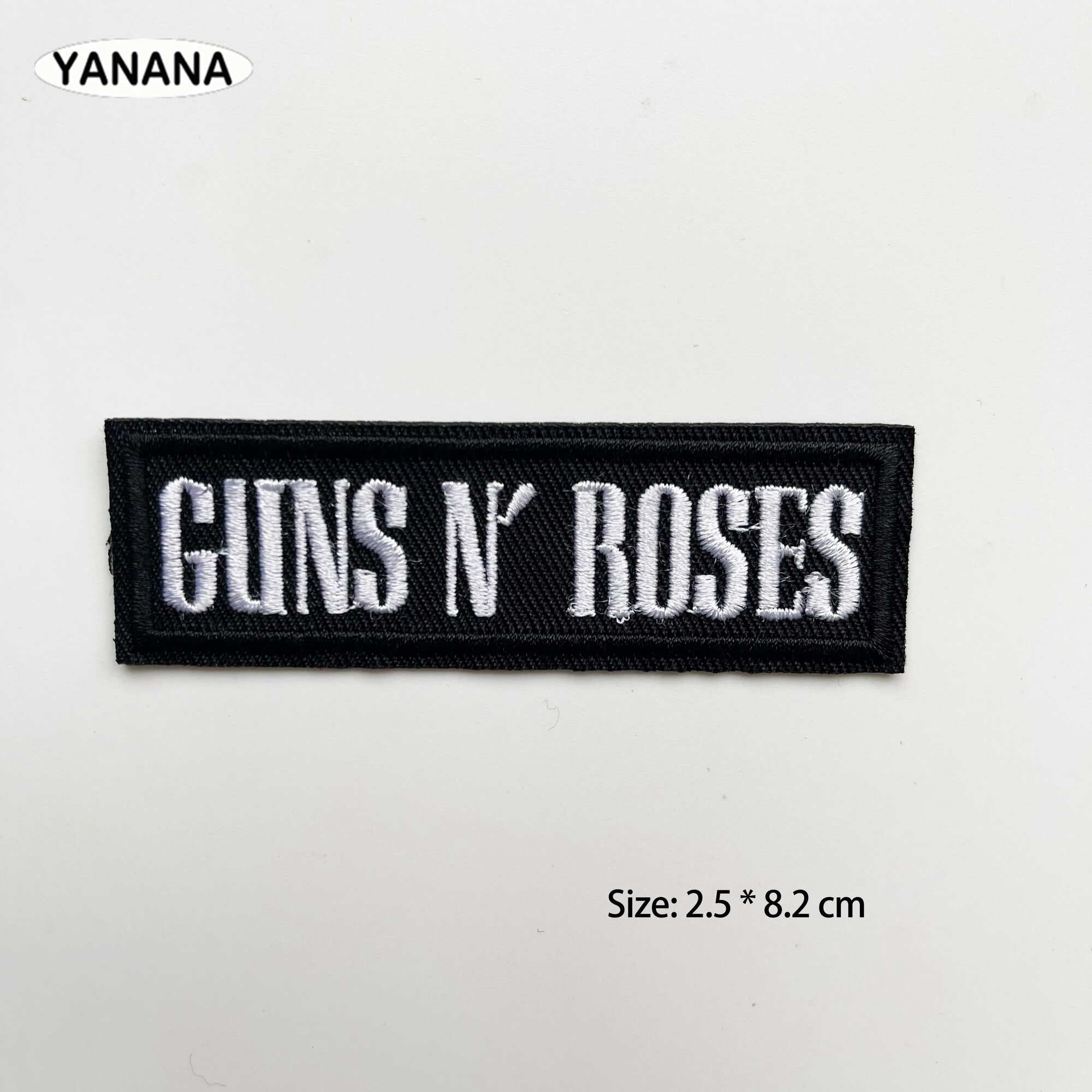 Заплатка Guns N' Roses, черная, 2.5*8.2 см
