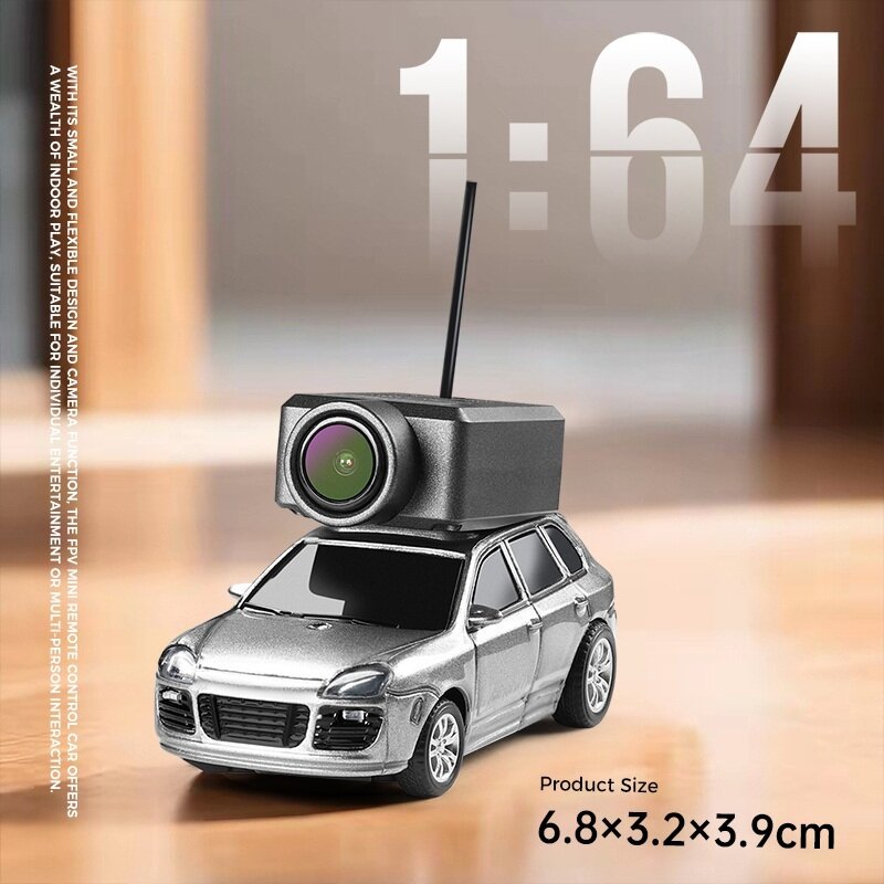 1:64 Мини радиоуправляемая машина 2.4G HD камера 720P FPV Wi-Fi приложение гироскоп LED свет 3 скорости