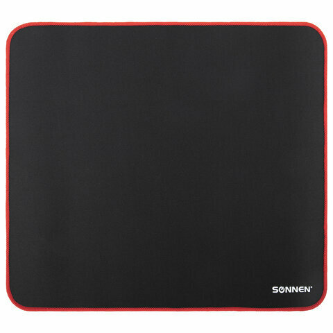 2 шт. Коврик компьютерный для мыши большой SONNEN "CYBER OUTLAW", ткань + резина, 400х355х3 мм, 513616
