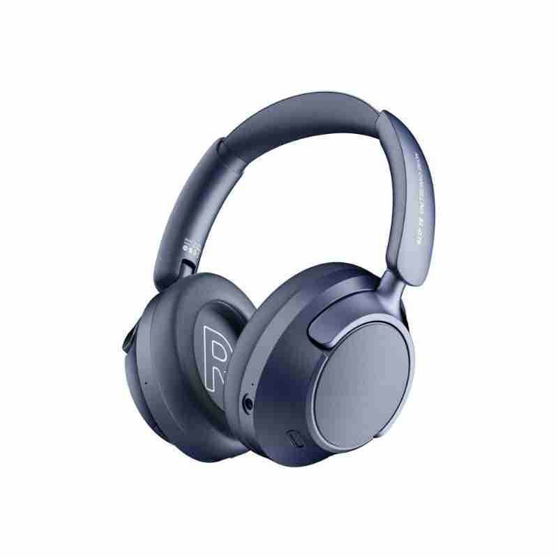 Gaming headphones wireless bluetooth with noise reduction waterproof design for competitive play, blue