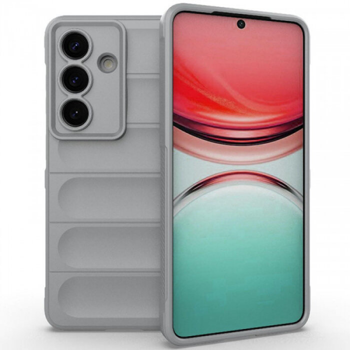 Flex Silicone Противоударный чехол для Samsung Galaxy S26 с защитой камеры и микрофиброй