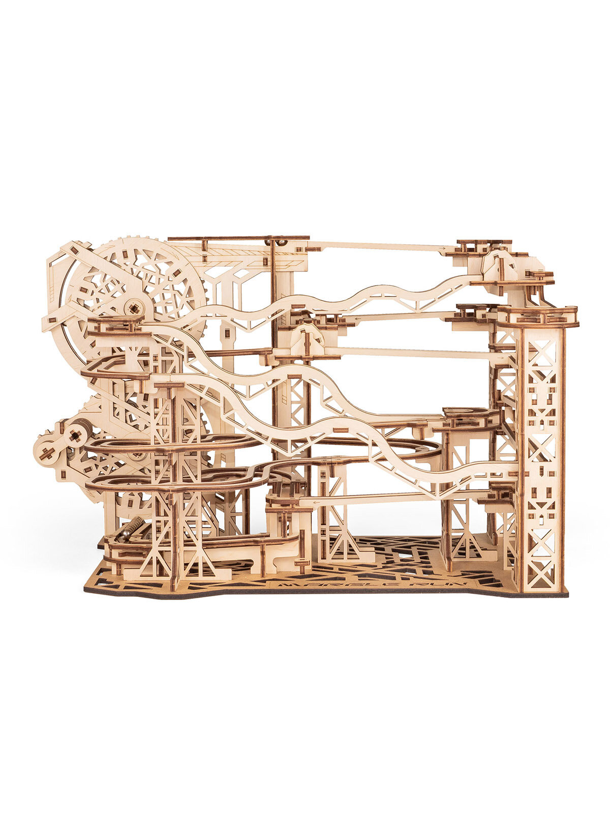Механическая сборная модель «Бегущий Лабиринт Марбл», Eco Wood Art, конструктор для подростков и взрослых