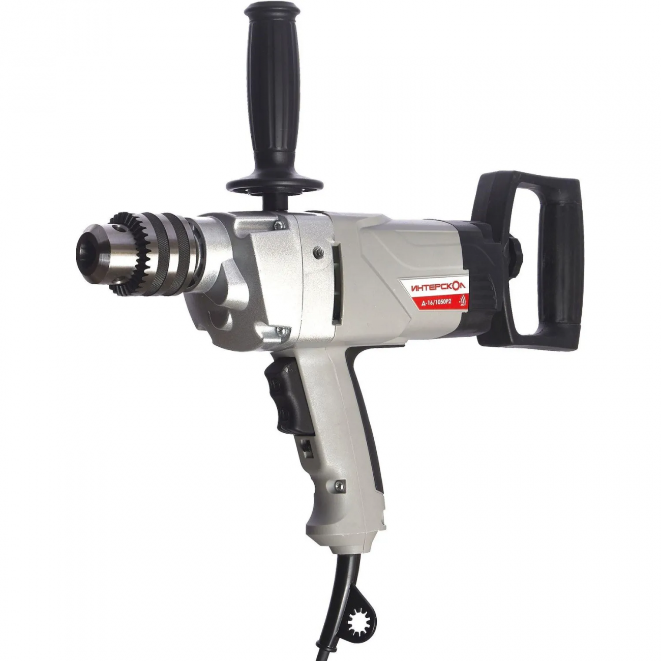 Дрель безударная ИНТЕРСКОЛ Д-16/1050Р2 с доп. задней рукояткой (369.1.0.00) 1384219