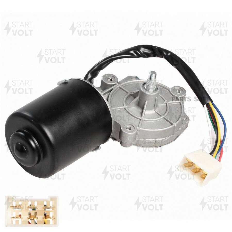 STARTVOLT VWF0115 Моторедуктор стеклооч. для а/м Лада 2108-21099/2113-2115 (вал-10мм) (VWF 0115)