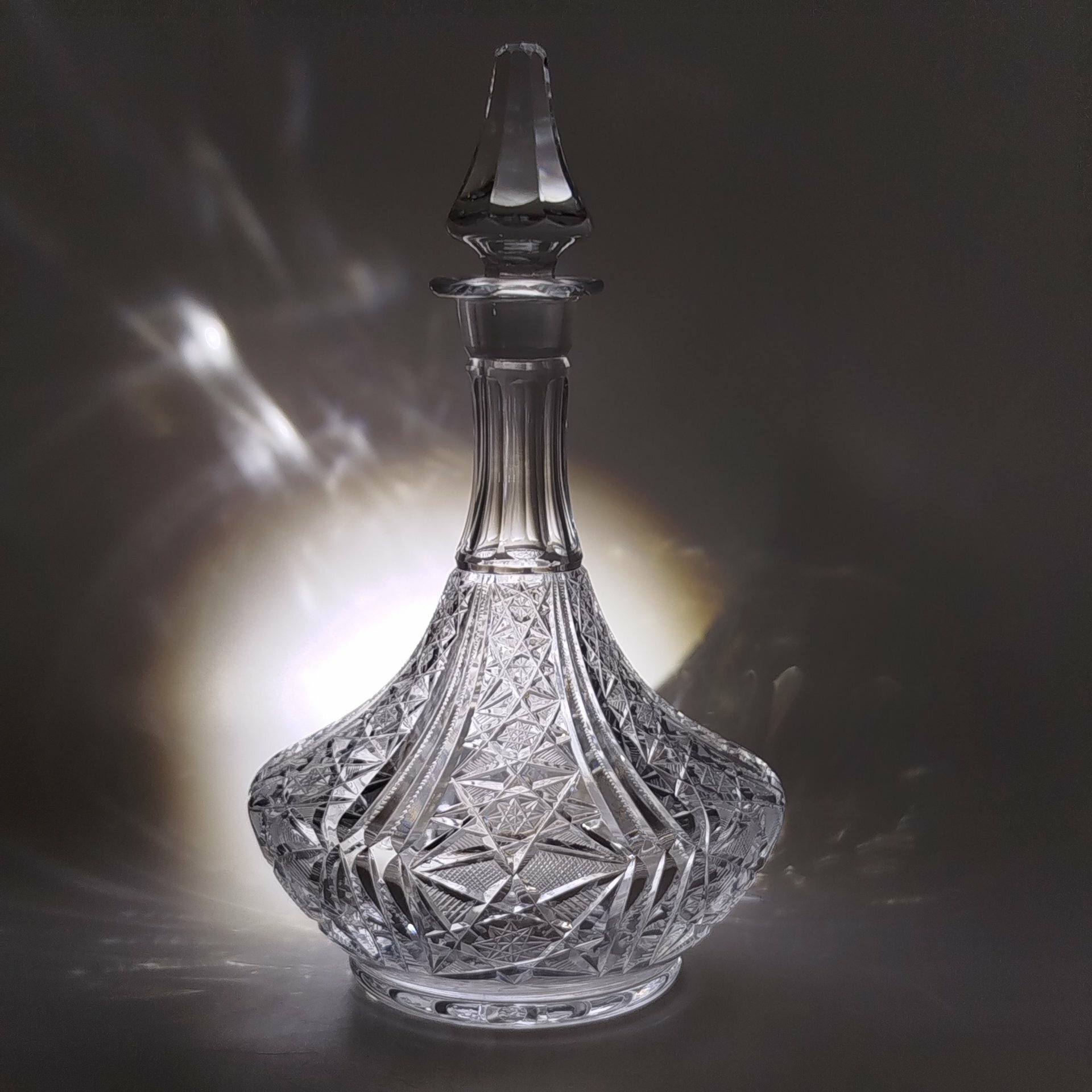 Графин для вина "Морской", хрусталь, алмазная грань