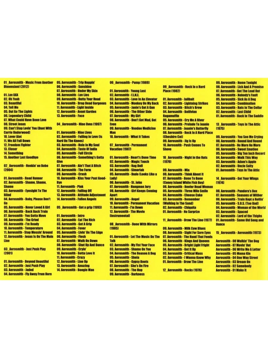 Aerosmith Gold Collection (Диск CD-MP3) — фото 1