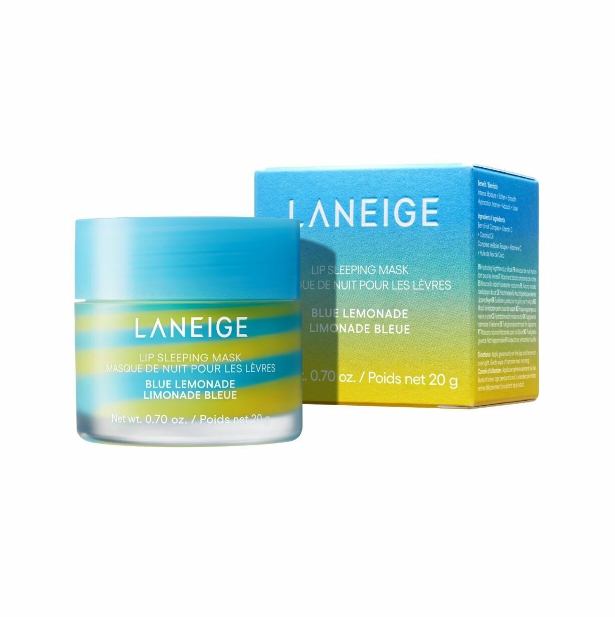 LANEIGE Ночная питательная маска для губ Lip Sleeping Mask (Blue Lemonade) 20 г
