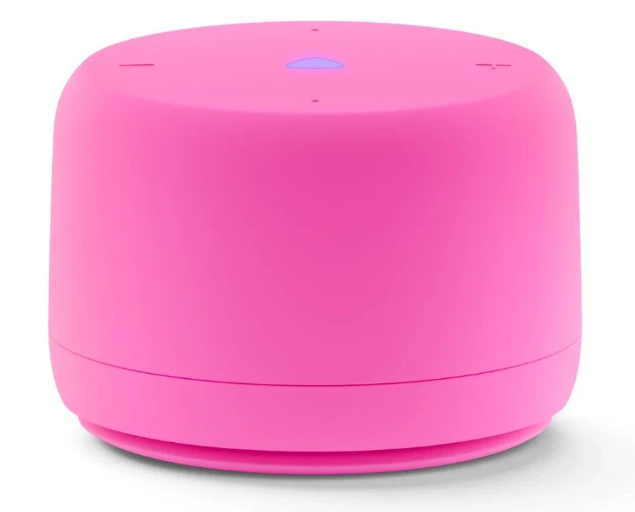 Умная колонка Яндекс Станция Лайт 2 с Алисой, без часов, 6 Вт, розовый, YNDX-00028PNK
