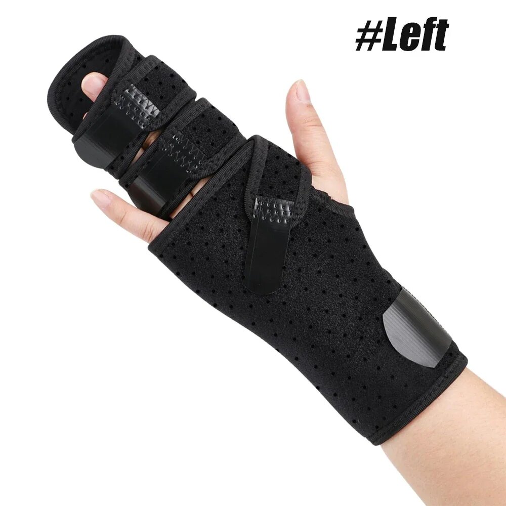 Регулируемый двойной триггерный фиксатор для пальцев Black-Left-1PCS