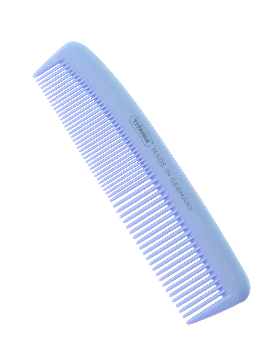 Расчёска карманная сиреневая, 125 мм. для волос, бороды и усов