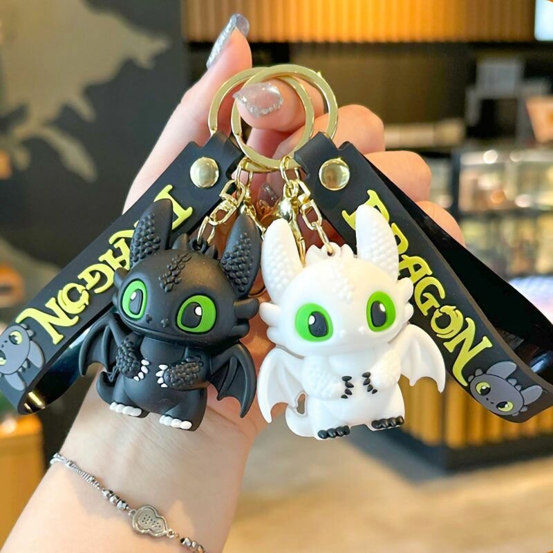 Брелок-игрушка из мультфильма Как приручить дракона: Ночная Фурия (Беззубик), Дневная Фурия, маленький дракончик-подвеска