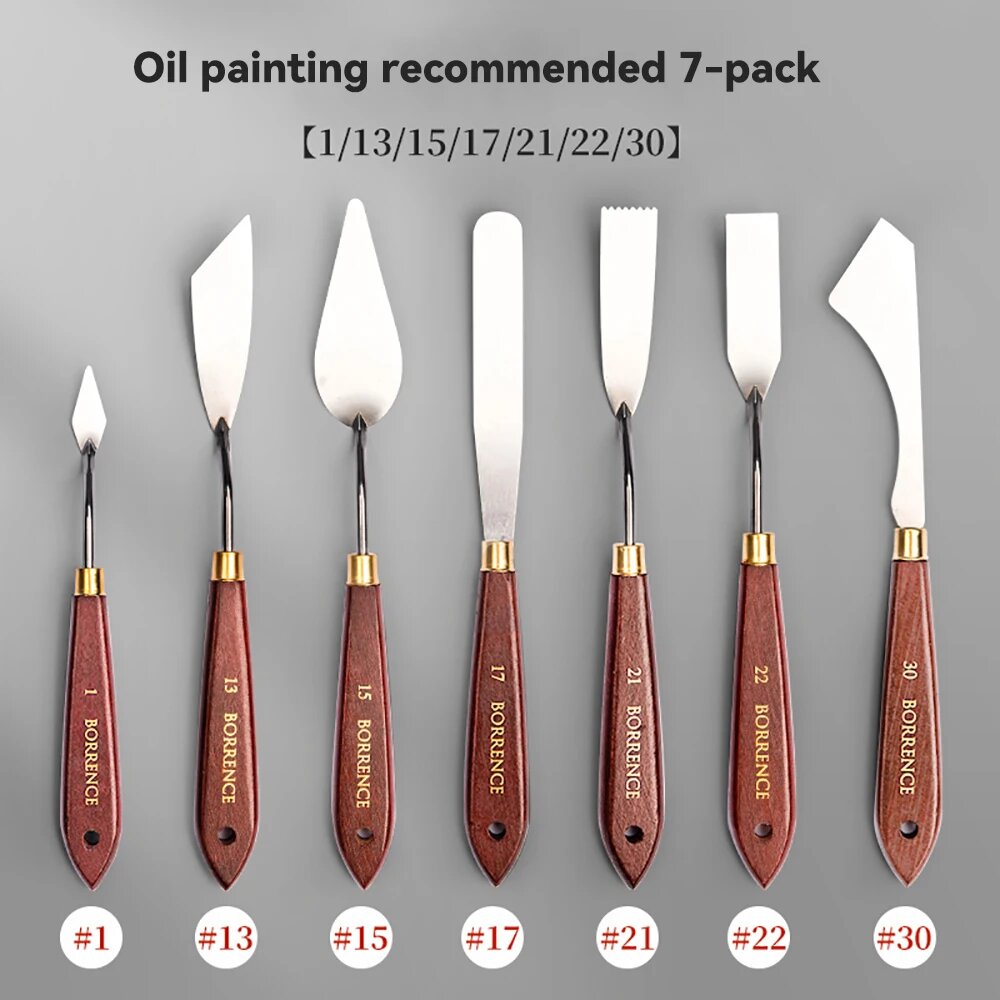 Набор мастихинов Borrence из нержавеющей стали 7Pcs