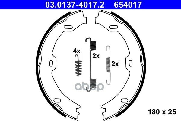 Колодки тормозные Ate арт. 03.0137-4017.2