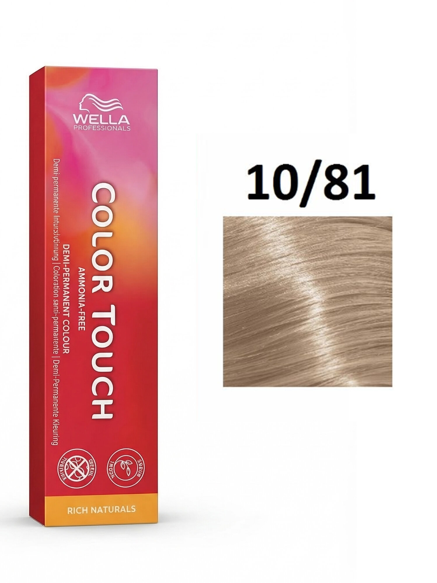 Wella Professionals Color Touch Тонирующая краска 10/81 Нежный ангел, 60мл