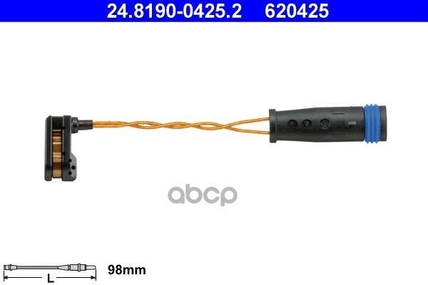 Датчик износа колодок MERCEDES X164/W211/W220 4-MATIC/VITO/VIANO 98ММ Ate арт. 24819004252