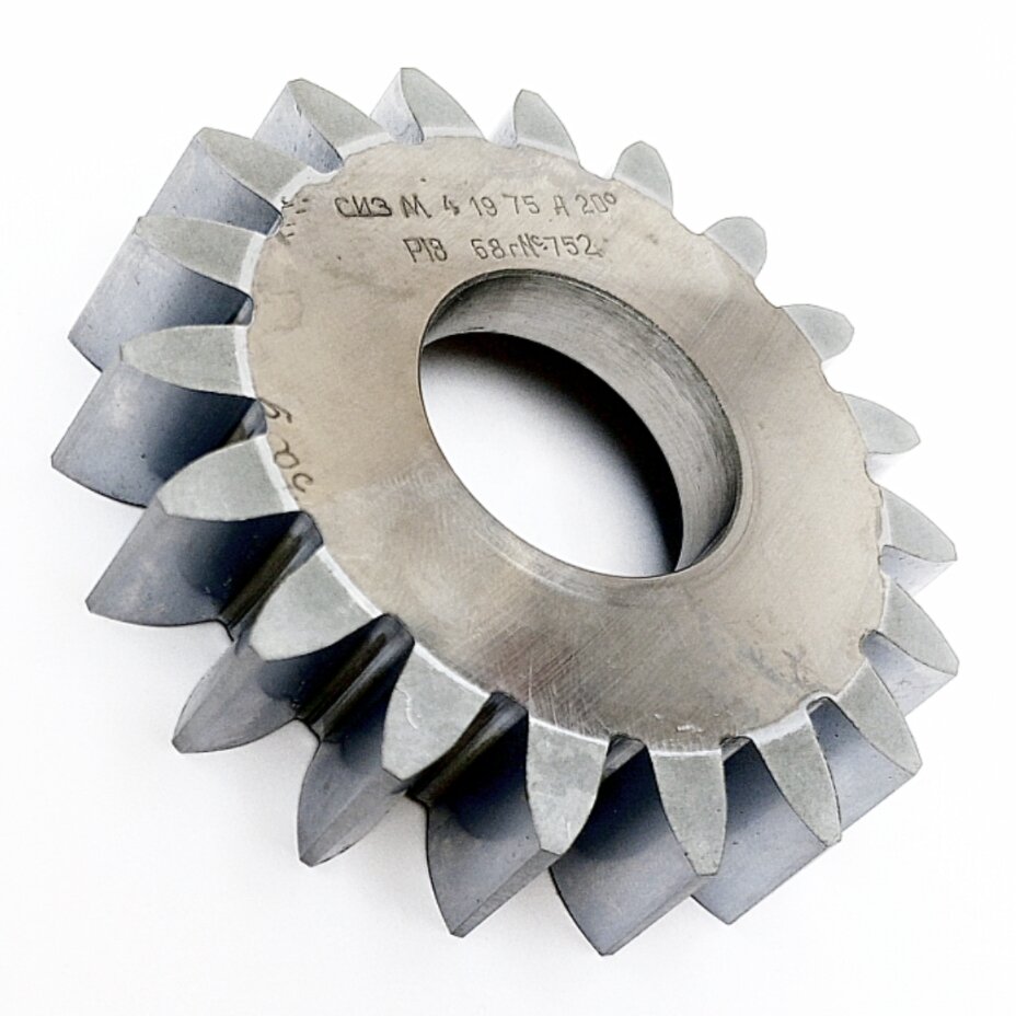 Долбяк 2530-0182 дисковый прямозубый м4,0 20° Кл-А Z=19 Р18 ГОСТ 9323-79