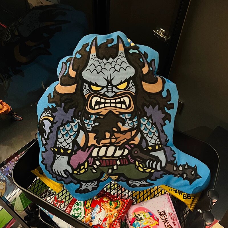 Подушка-игрушка Кайдо из One Piece, 45 см, мультяшный персонаж для офиса и комнаты