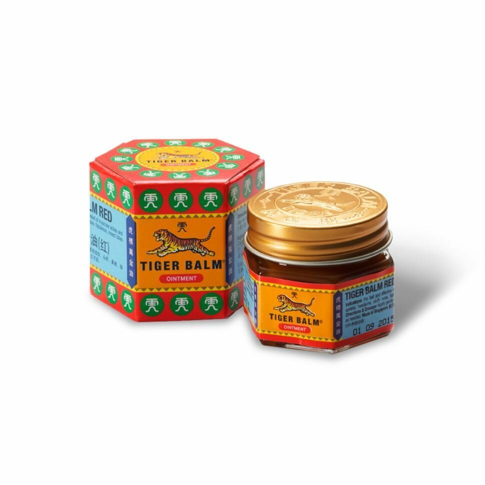 Индийский TIGER BALM Red (Тигровый бальзам красный), 9 мл.