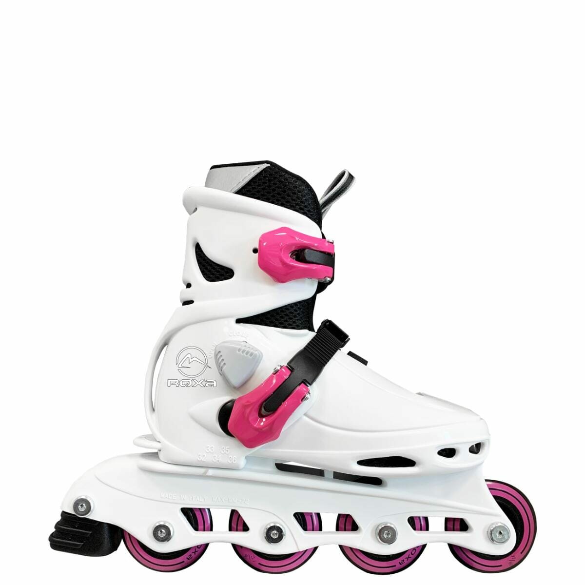 DECATHLON ролики Roxa Beetle, бело-розовые, размер 26/31