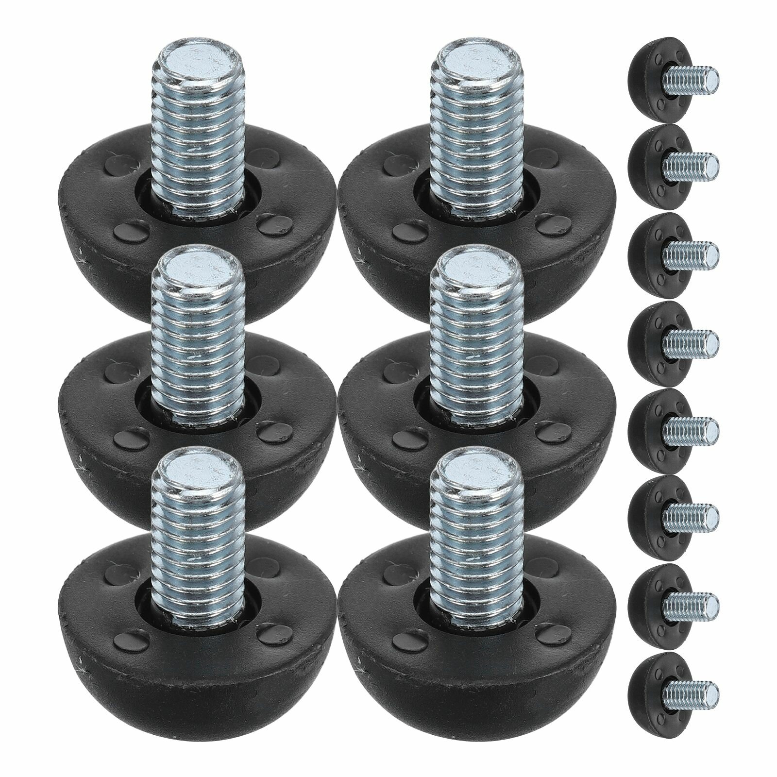 Регулируемые Ножки Для Мебели M8, 16 Штук: Черные, Из Нержавеющей Стали И Резины, Для Стола, Стула, Дивана, Защита Полов