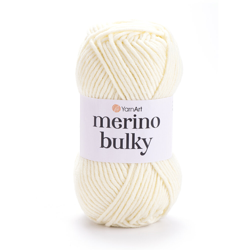 Пряжа для вязания YarnArt Merino bulky 502 молочный 100 гр/100 м 25% шерсть, 75% акрил