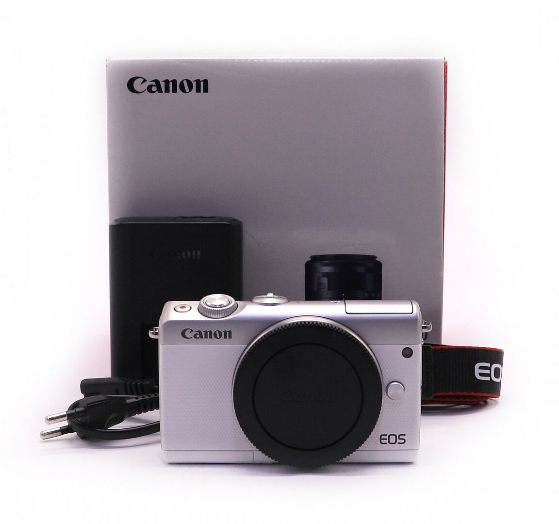 Фотокамера Canon EOS M100 white kit в упаковке