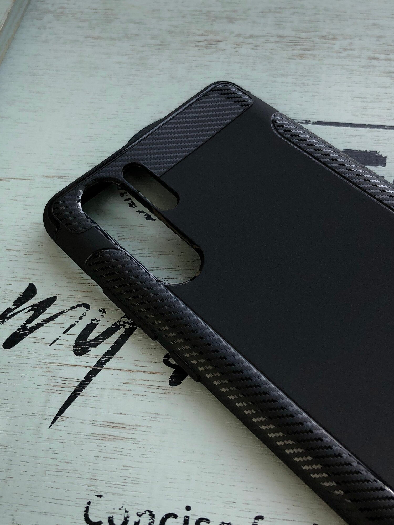 Чехол для Huawei P30 Pro (VOG-L29) / Чехол на Хуавей П30 Про, противоударный, бронебойный Carbon Premium