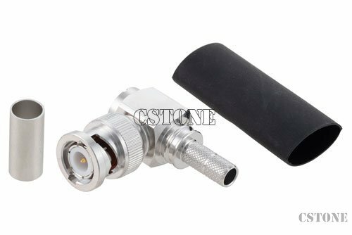 Угловой BNC штыревой разъём обжим/беспаечный контакт крепление для LMR-240, LMR-240-DB, LMR-240-UF, LMR-240-FR, RG8X каб