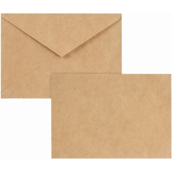 Конверт почтовый крафт, С4,229х324 мм, без клея, чистый, 90 г/м2 1 шт
