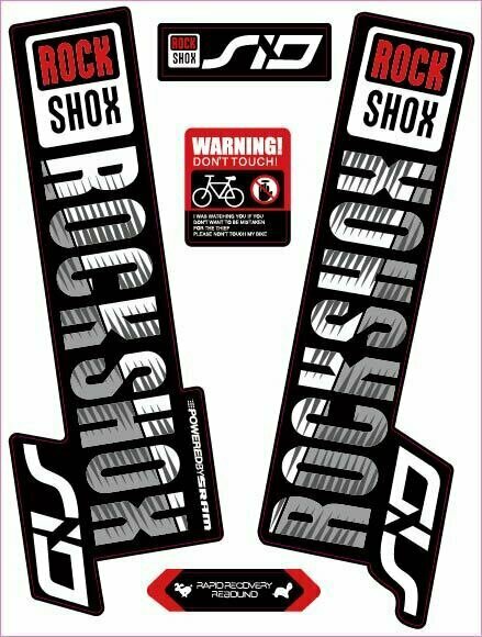 Наклейка LYRIK ROCK-SHOX, для горного велосипеда, передняя вилка, 2018 г.