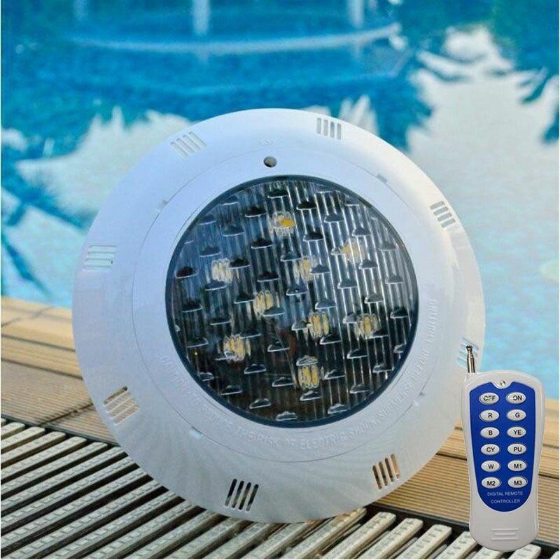 36 Вт AC 12V Прожектор пластиковый, led подсветка для каркасный бассейна с дистанционным управлением Напряжение переменного тока 12 В