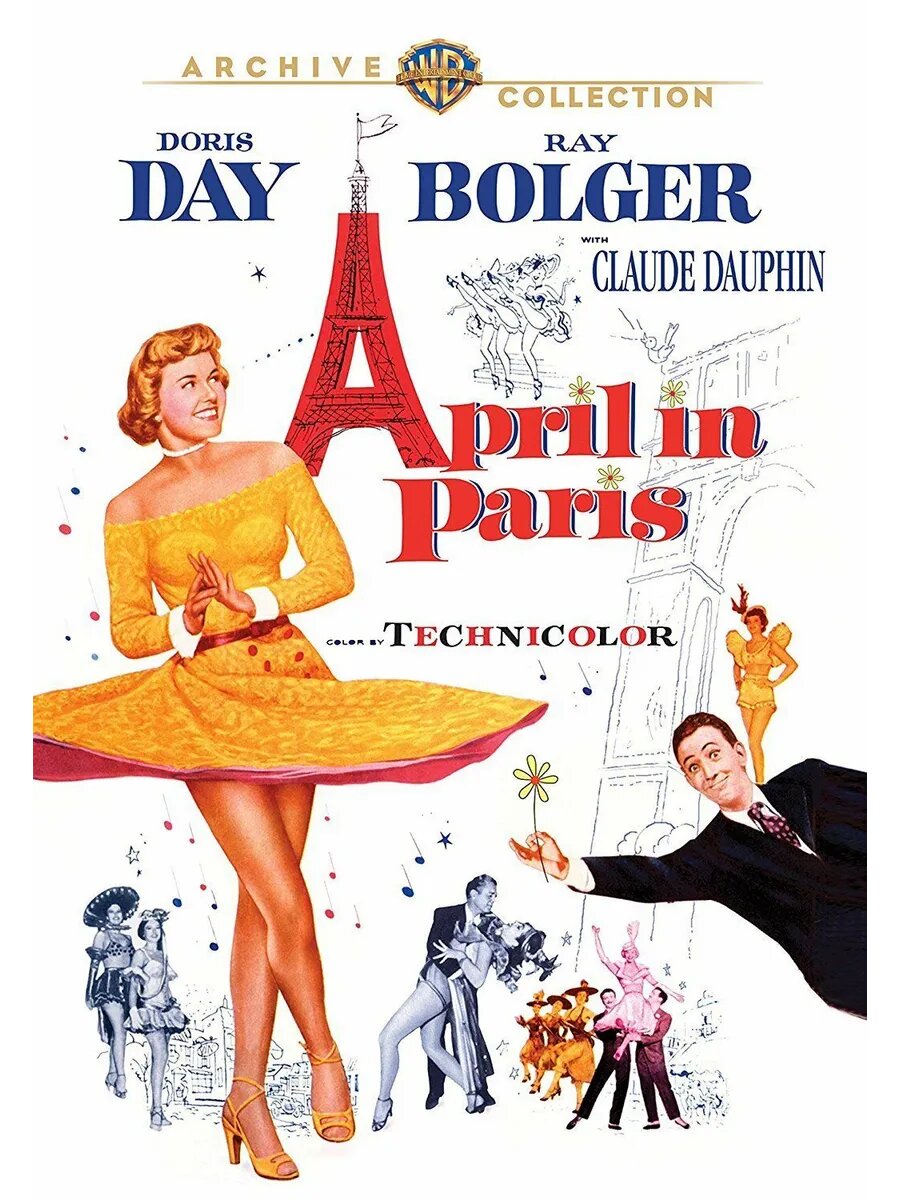 Апрель в Париже (1952) (DVD-R), Русский язык.
