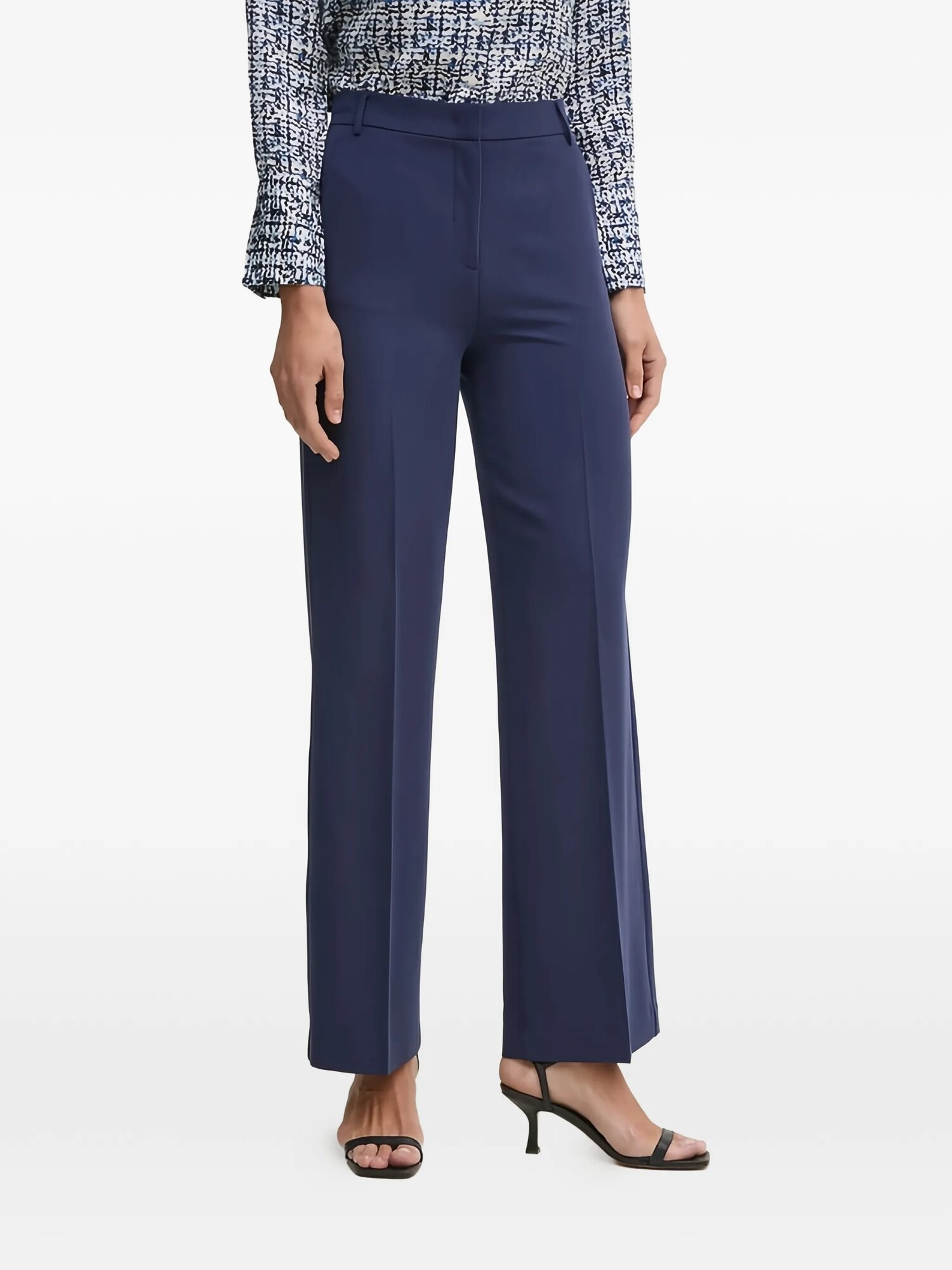 Брюки Sisley Flared trousers, размер 44, blue