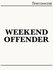 Термонаклейка для одежды и аксессуаров DTF-печать weekend offender