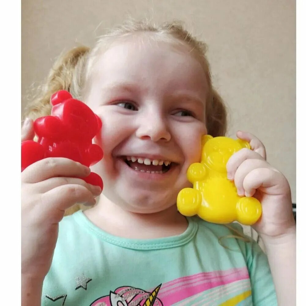 Желейный Медведь Валерка (Валера) Fun Bear 8 см игрушка антистресс из силикона