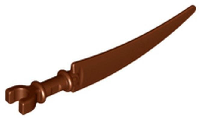 Деталь Lego 59229 Minifigure, Weapon Sword, Scythe Blade with Clip Pommel