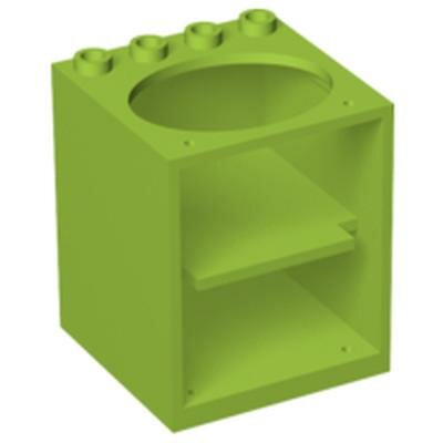 Деталь Lego 6197 Container, Cupboard 4 x 4 x 4 with Elliptical Hole for Sink