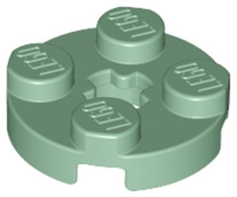 Деталь Lego 4032 Plate, Round 2 x 2 with Axle Hole